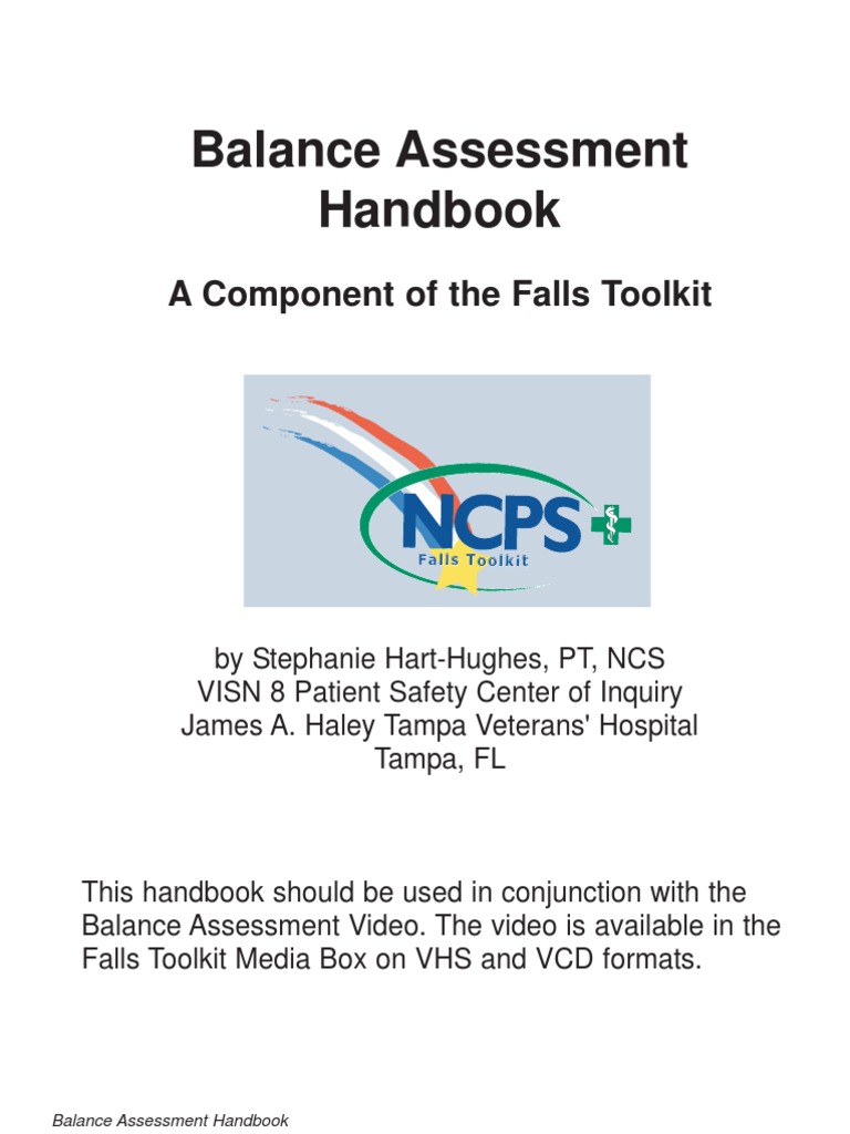 Balance Assessment Handbook | PDF | Physical Therapy | Anatomical Terms ...