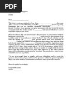 Sample-Demand Letter To Vacate | PDF | Ethical Principles | Virtue