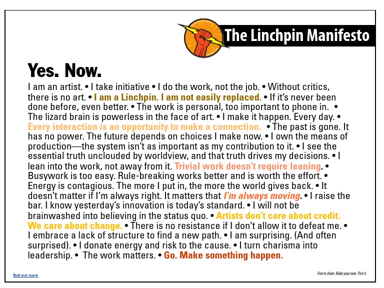 The Linchpin Manifesto: Create Change | PDF