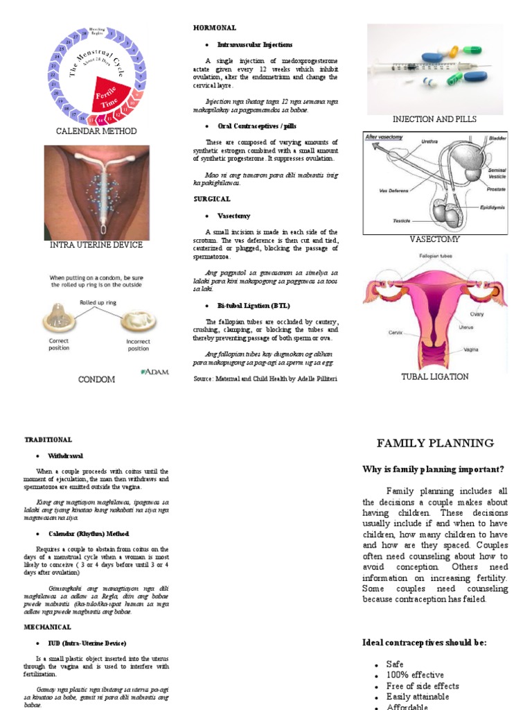 The Family Planning Pamphlet | PDF | Birth Control | Sexual Anatomy