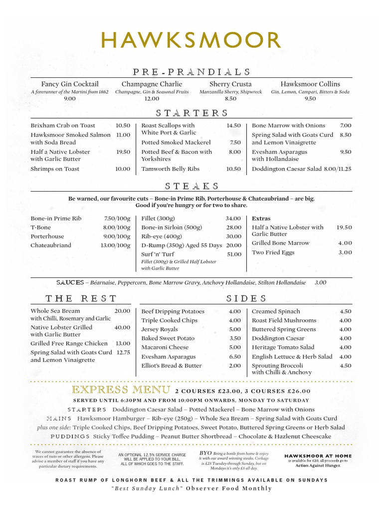 Seven Dials Express Menu | PDF | Brewery | Salad