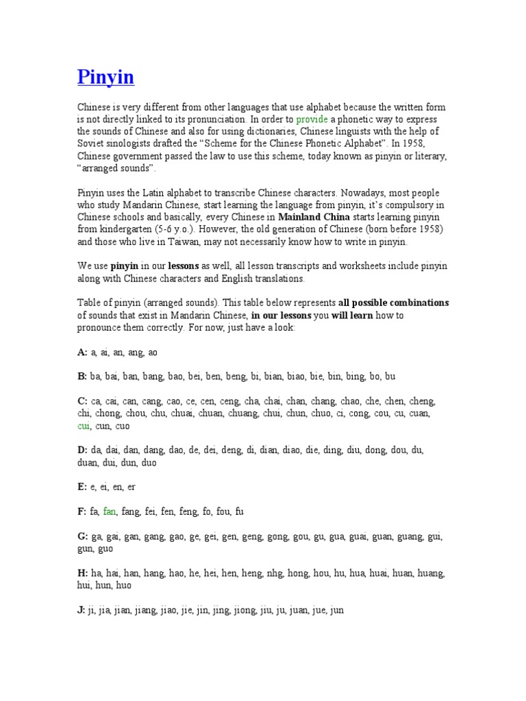 Pinyin+character Stroke Order | PDF | Pinyin | Chinese Characters