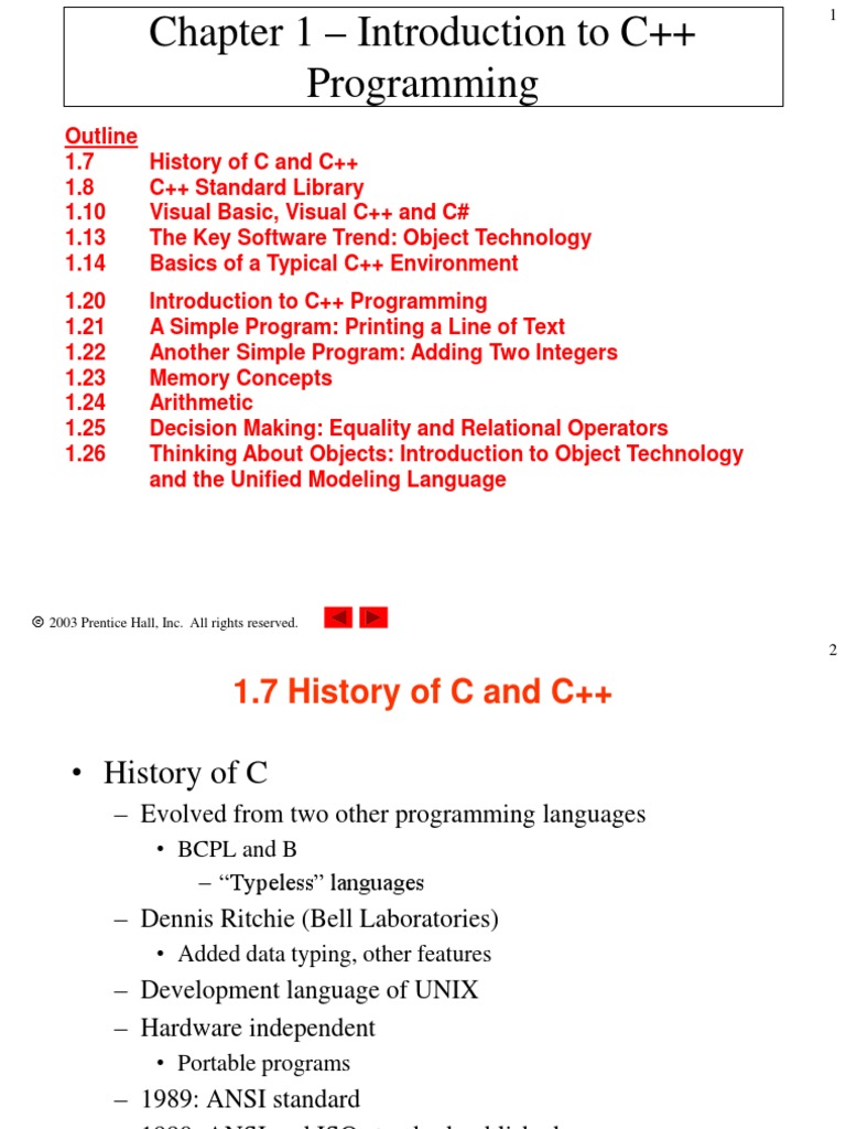 2003 Prentice Hall, Inc. All Rights Reserved | PDF | C (Programming ...