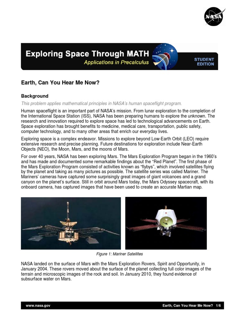 570704main Mars-Earth-Comm-Delay ST | PDF | Exploration Of Mars | Mars