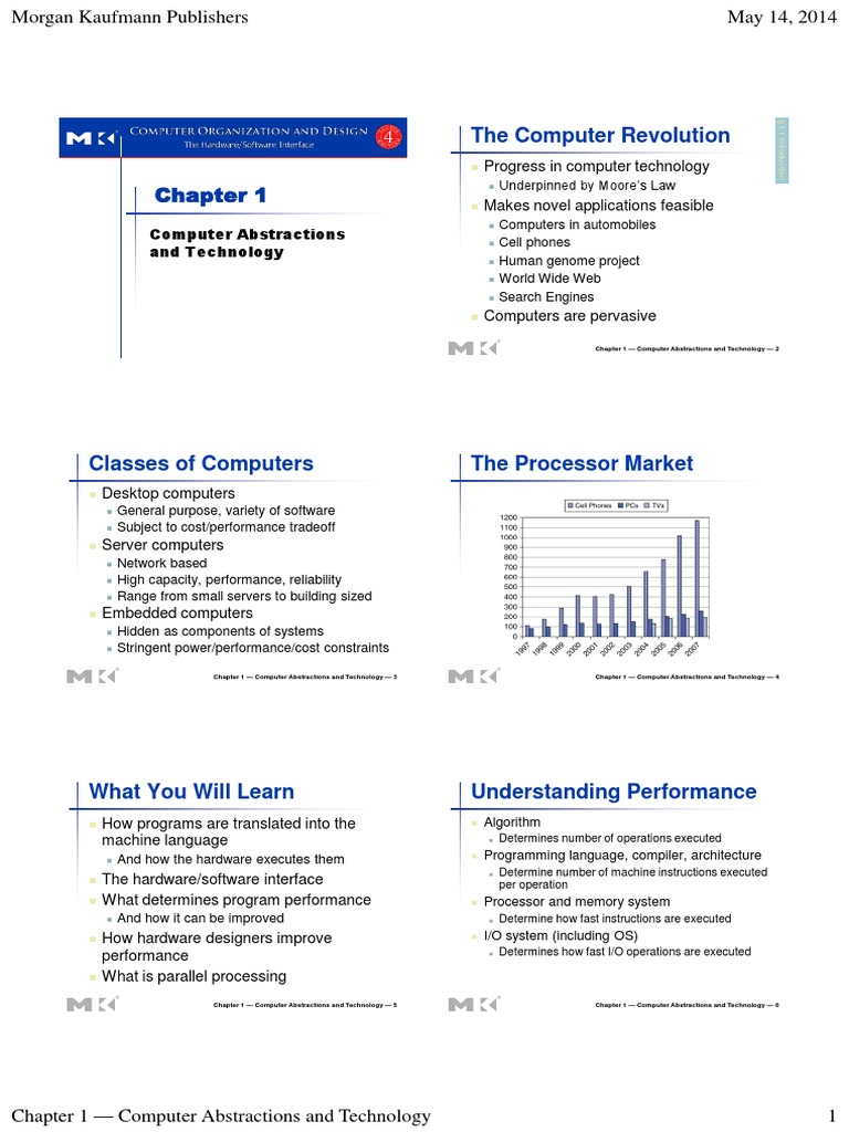 Computer Organization and Design 4th Edition Chapter 1 Slides | PDF | Central Processing Unit ...