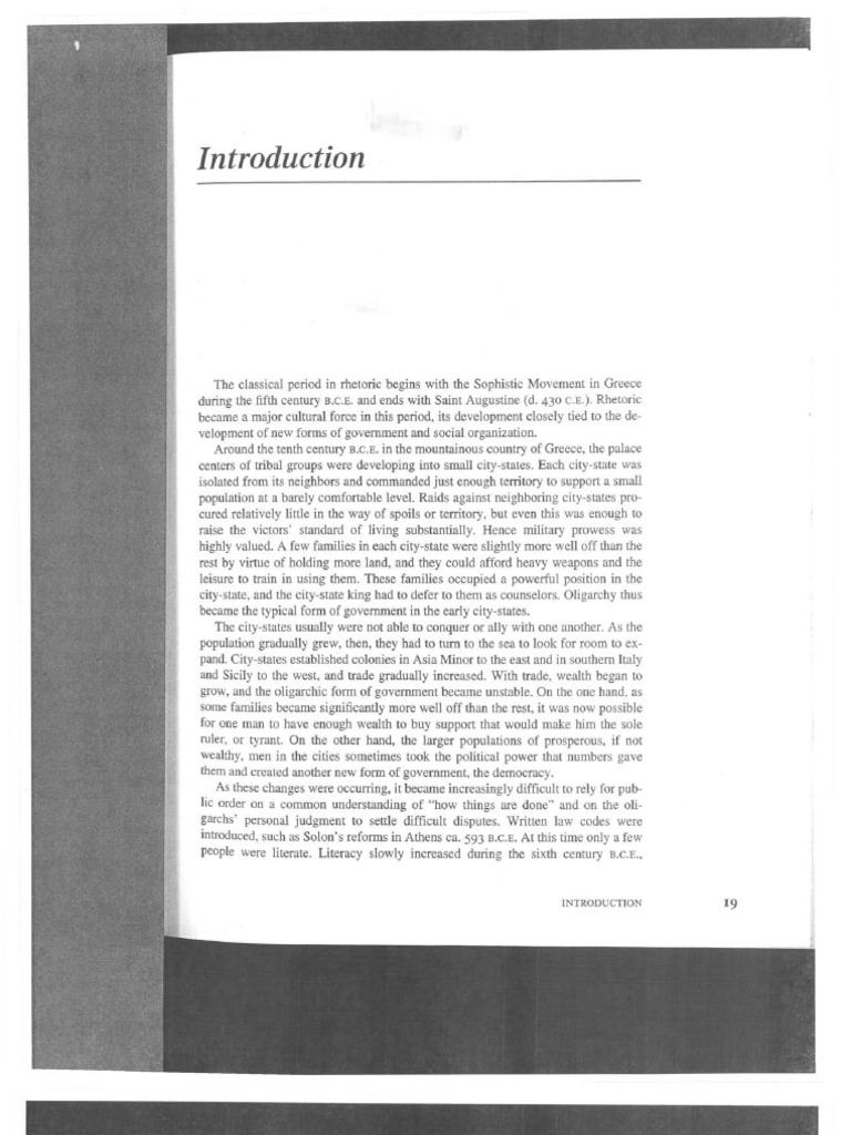 Introduction To Classical Rhetoric | PDF