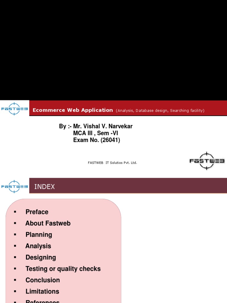 Ecommerce Web Application | PDF | Databases | E Commerce