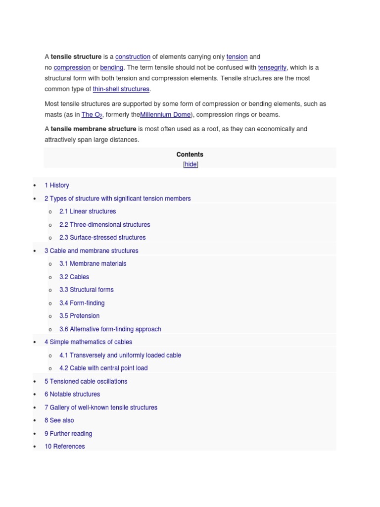 An In-Depth Look at Tensile Structures: Materials, Forms, Design ...