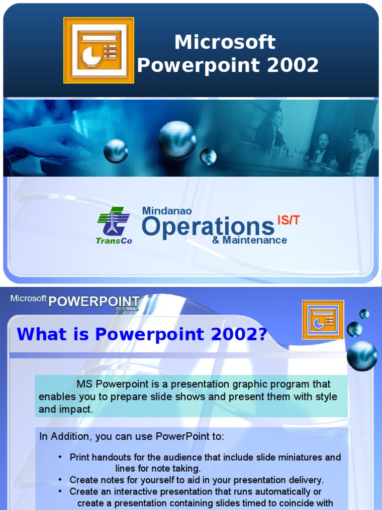 Power Point 2002 Manual | Office Suites | Software | Free 30-day Trial ...