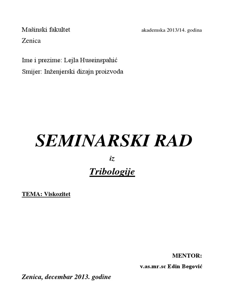 Seminarski rad
