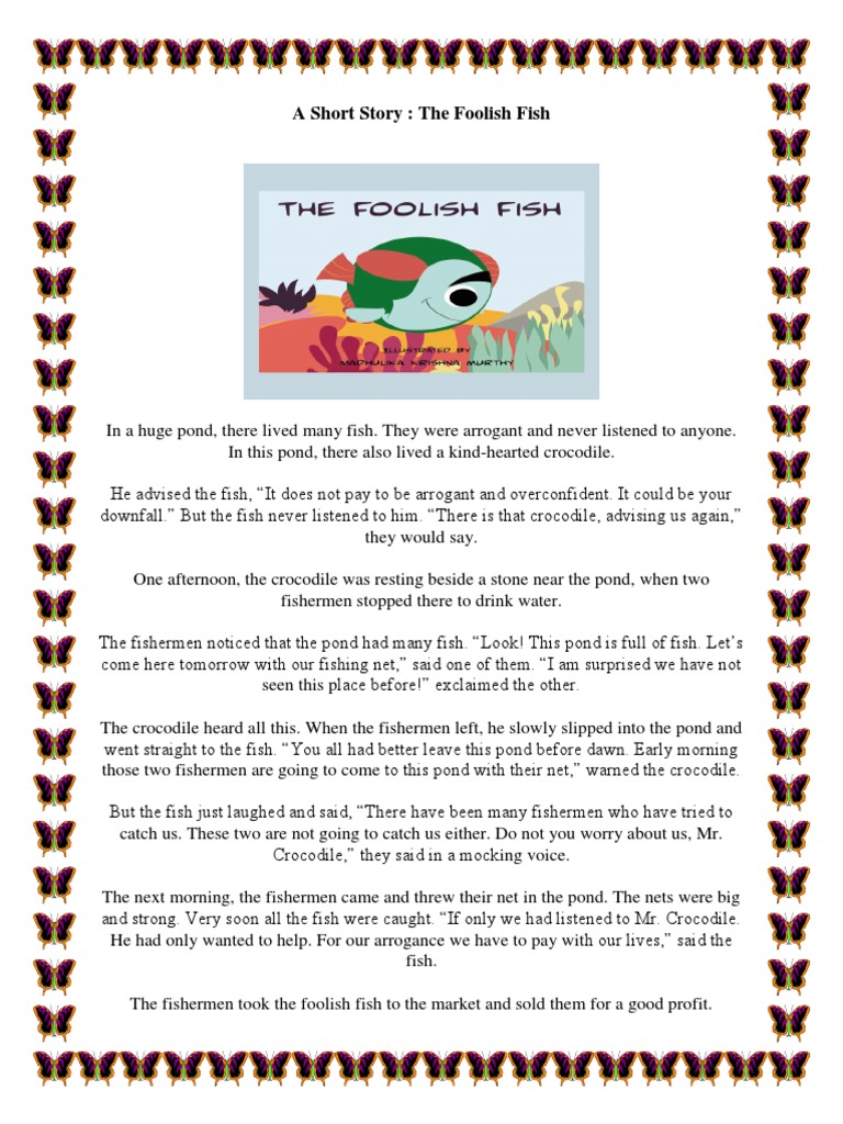 The Foolish Fish: A Cautionary Tale | PDF