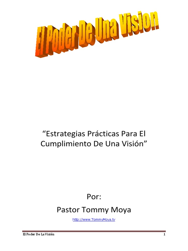 El Poder de Una Vision | PDF | Religión y creencia | Biblia