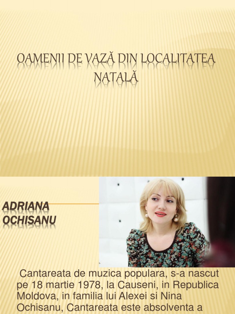 Personalitati Din Causeni | PDF