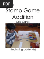 Montessori Stamp Game With Full Instructions | PDF | Subtraction ...