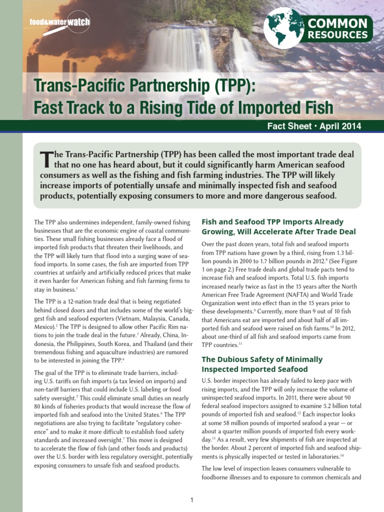 Trans-Pacific Partnership (TPP) : Fast Track To A Rising Tide of ...