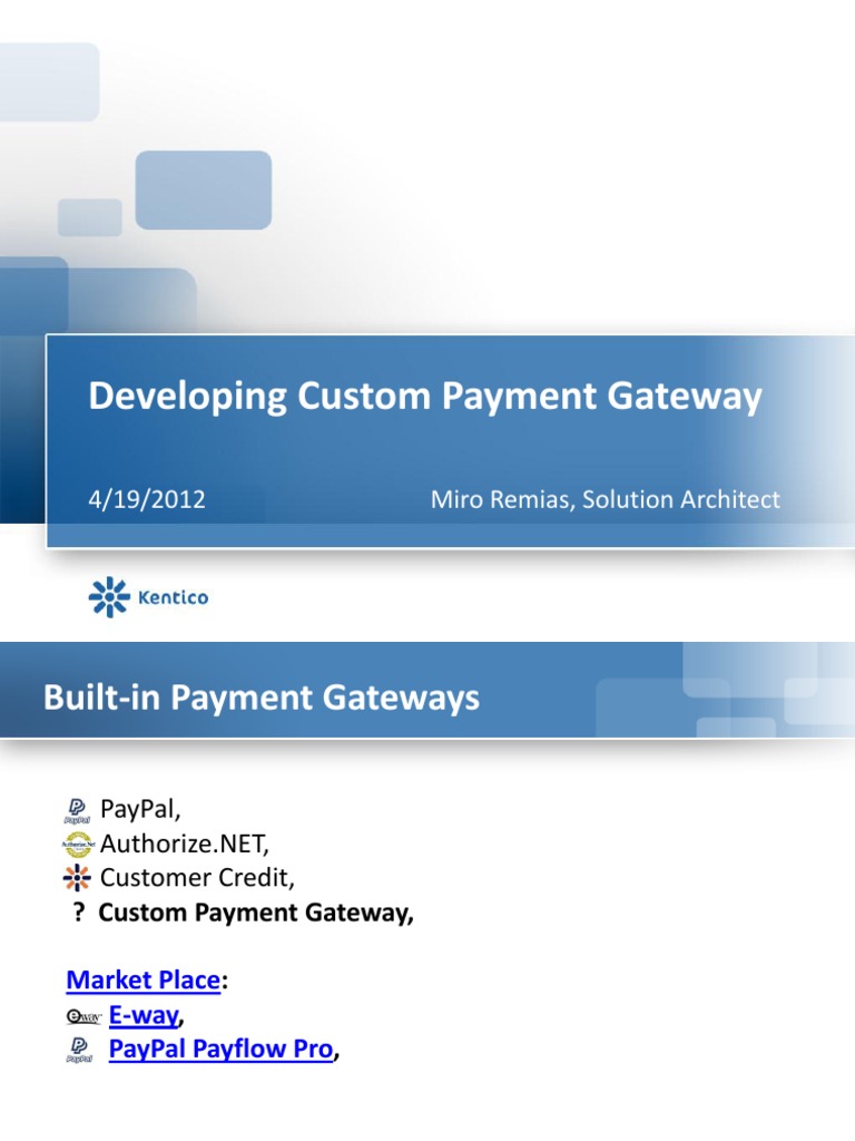 Developing Custom Payment Gateway | PDF | Areas Of Computer Science ...