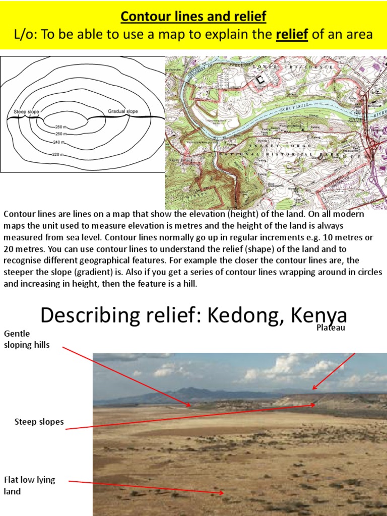 Contour Lines and Relief | PDF