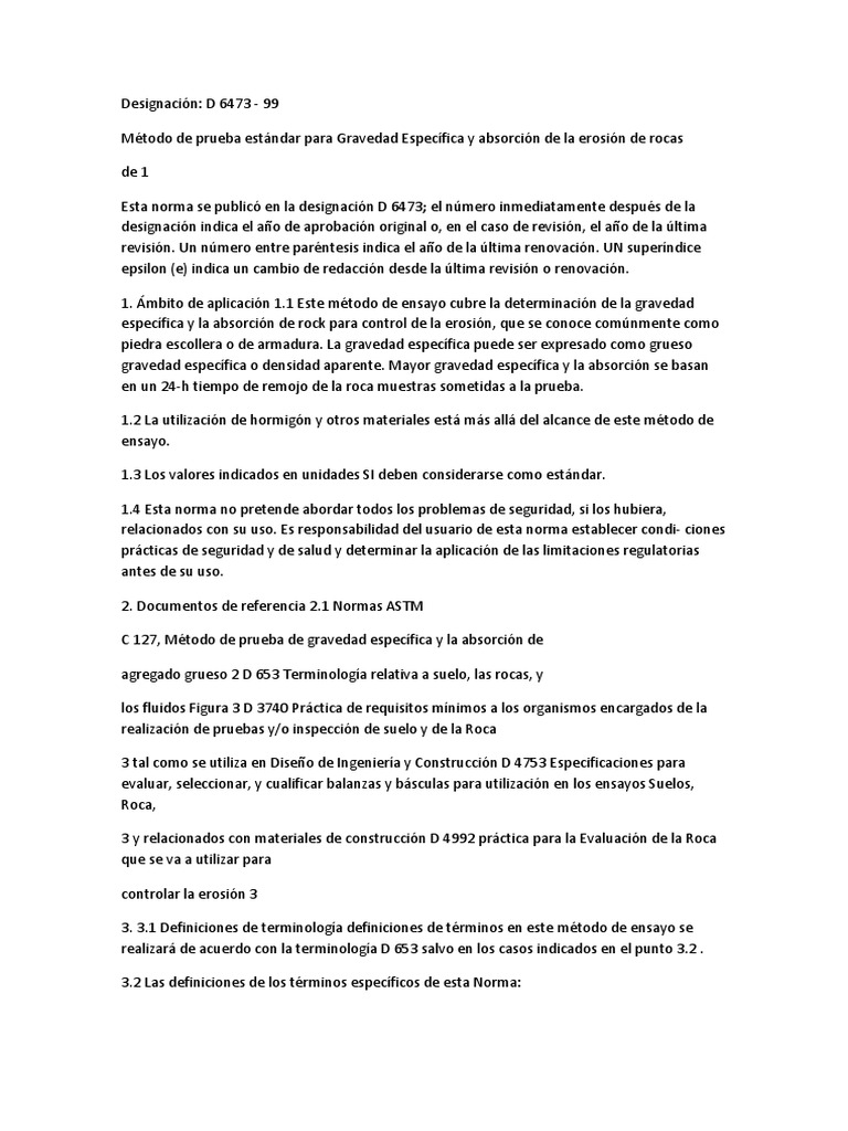 Astm d6473 | PDF | Absorción (Química) | Agua