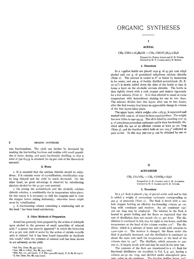 Recrystallization Effects on Acetal Yield | PDF