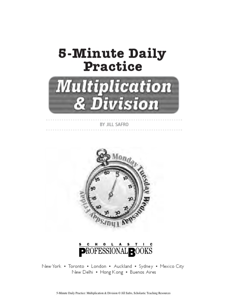 5minuteDailyPractice Multiplication&Division | PDF | Division ...
