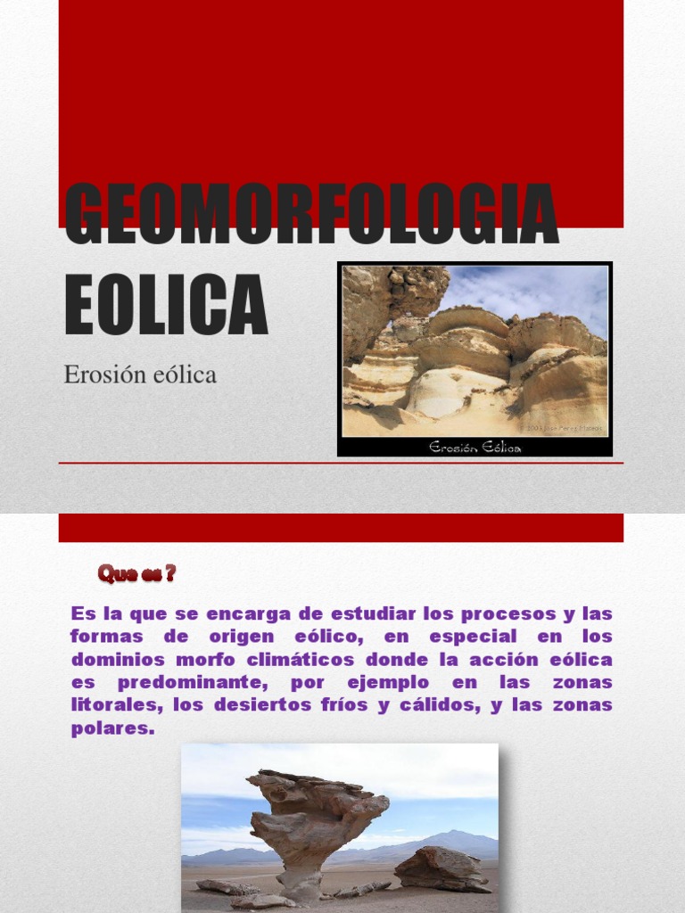 Erosión y Sedimentación Eólica | PDF | Velocidad del viento | Erosión