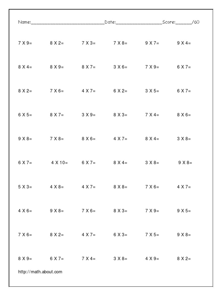 Multiplication | PDF