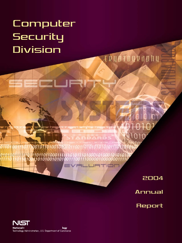 Nistir7219 CSD 2004 Annual Report | PDF | Computer Security | Security