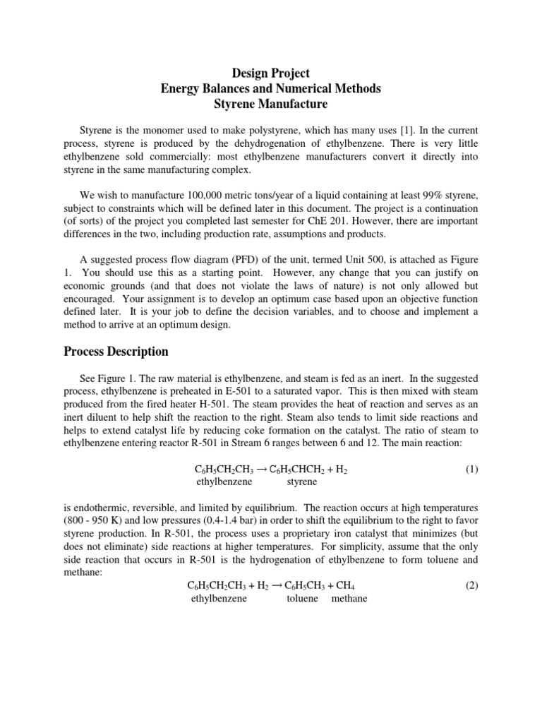 Styrene From Eb | PDF