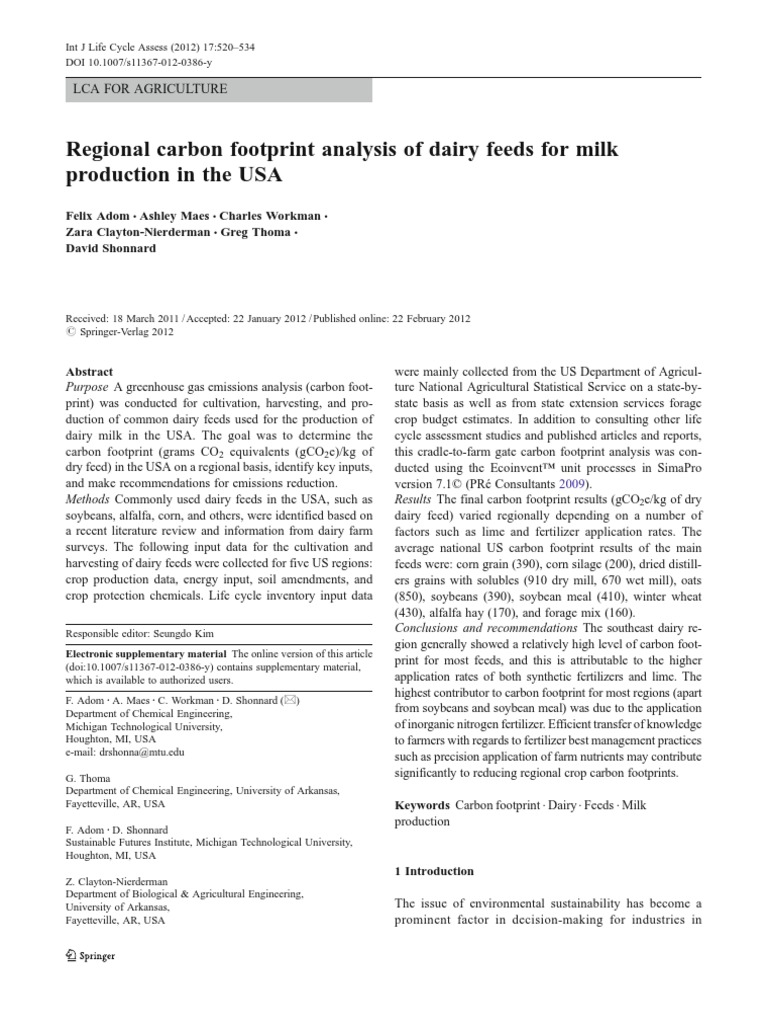Adom Et Al | PDF | Life Cycle Assessment | Agriculture