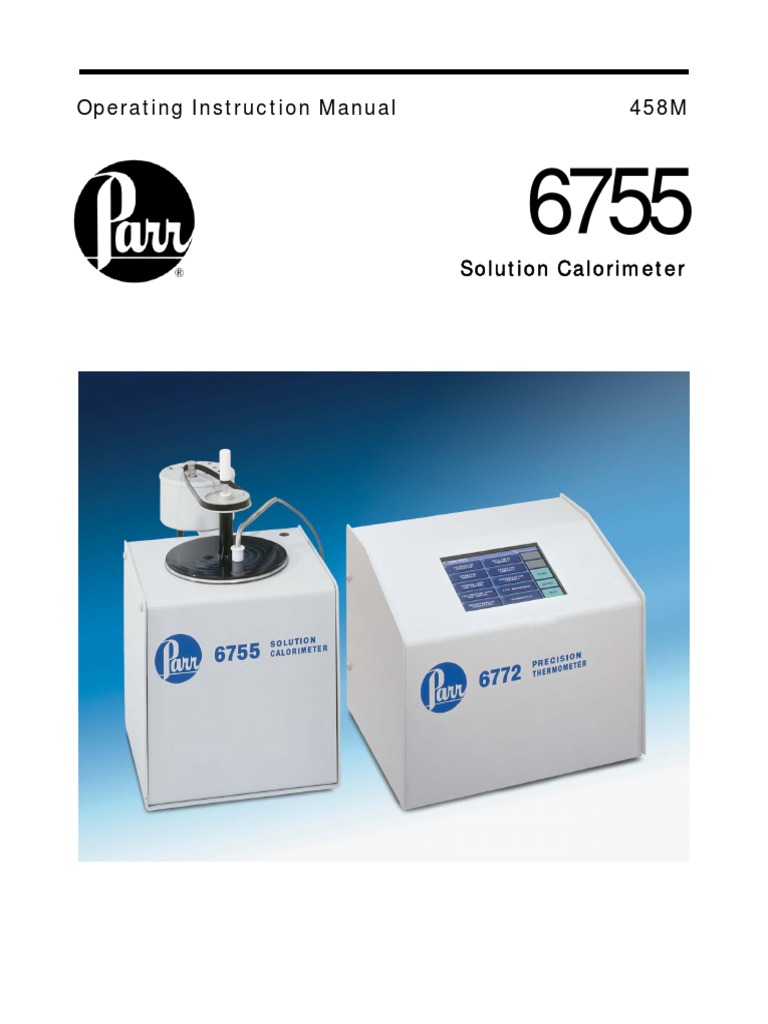 458M Parr 6755 Solution Calorimeter Inst | PDF | Computer Network ...