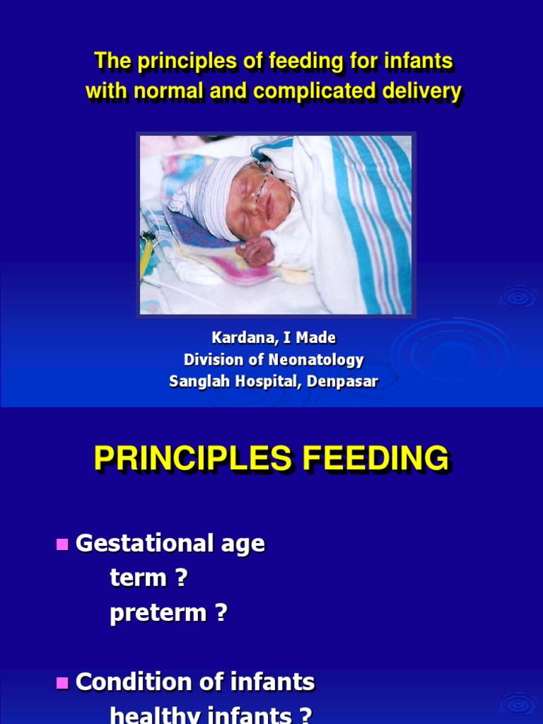 Infant Feeding Guidelines for Neonatology | PDF | Preterm Birth | Nutrition
