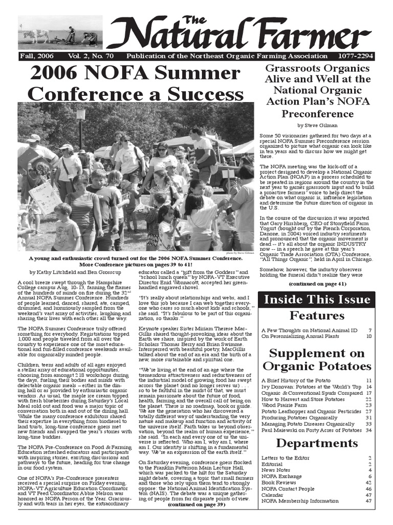 Fall 2006 Natural Farmer | PDF | Organic Farming | Sheep