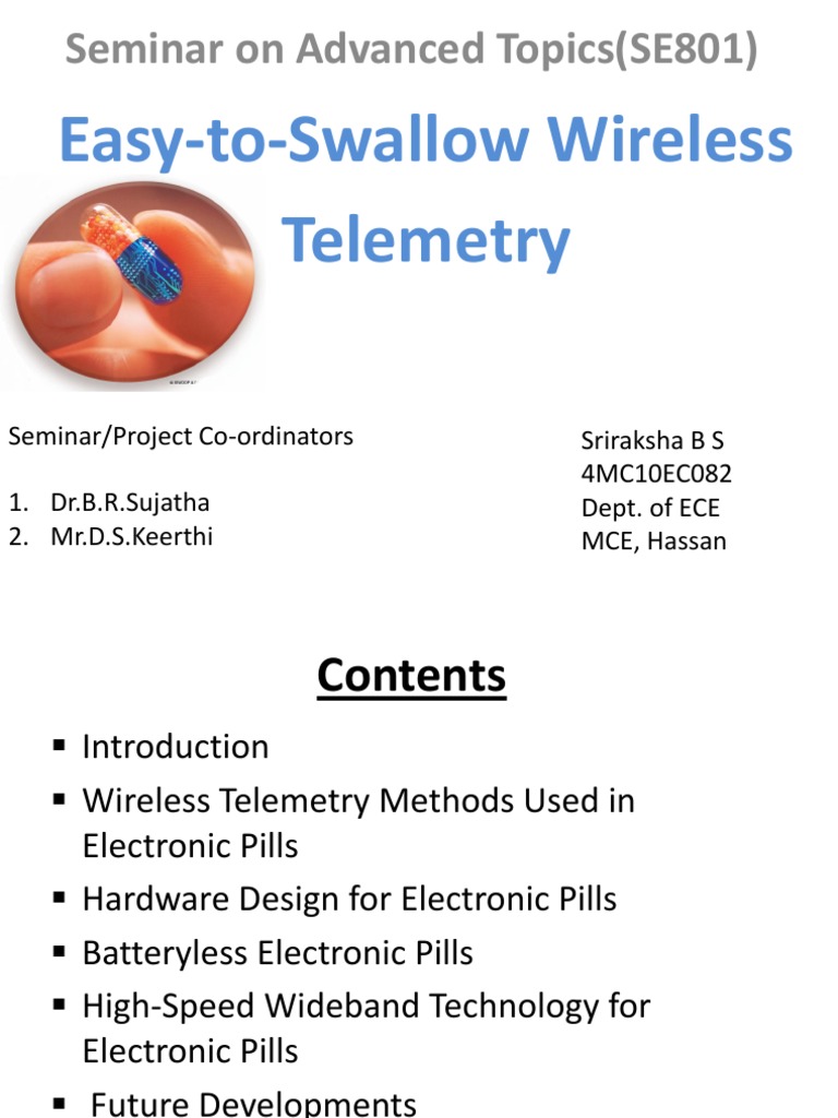 Wireless Telemetry in E-Pills | PDF | Transmitter | Electronics