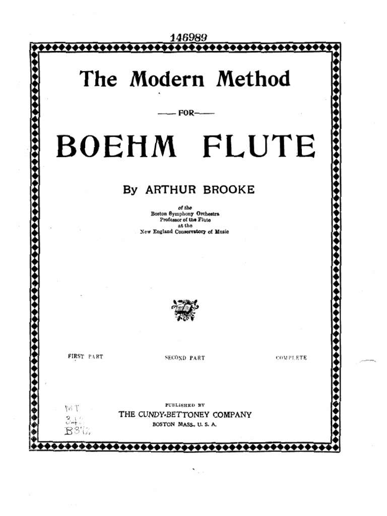 Boehm Flute Method | PDF | Woodwind Instruments | Aerophones