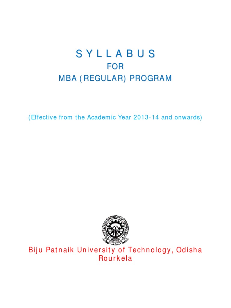 Bput Mba Sem 13 14 Regular | PDF | Business