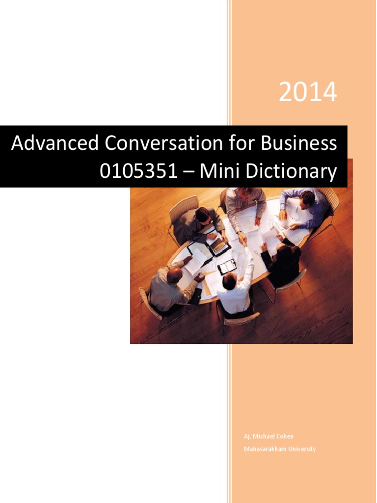 Advanced English Conversation - Mini Dictionary | PDF | Brand | Recruitment