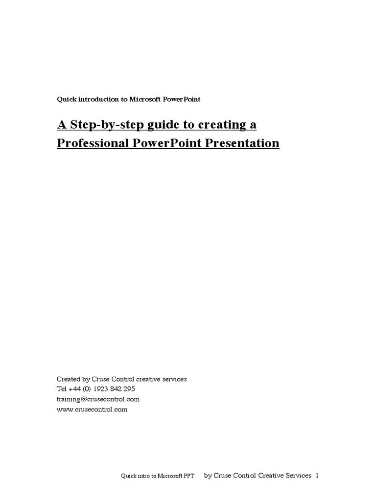 PowerPoint Basics for Beginners | PDF | Microsoft Power Point | Page Layout