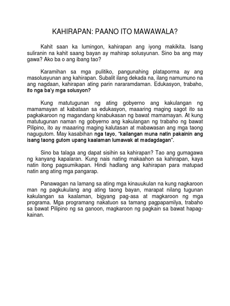 KAHIRAPAN | PDF