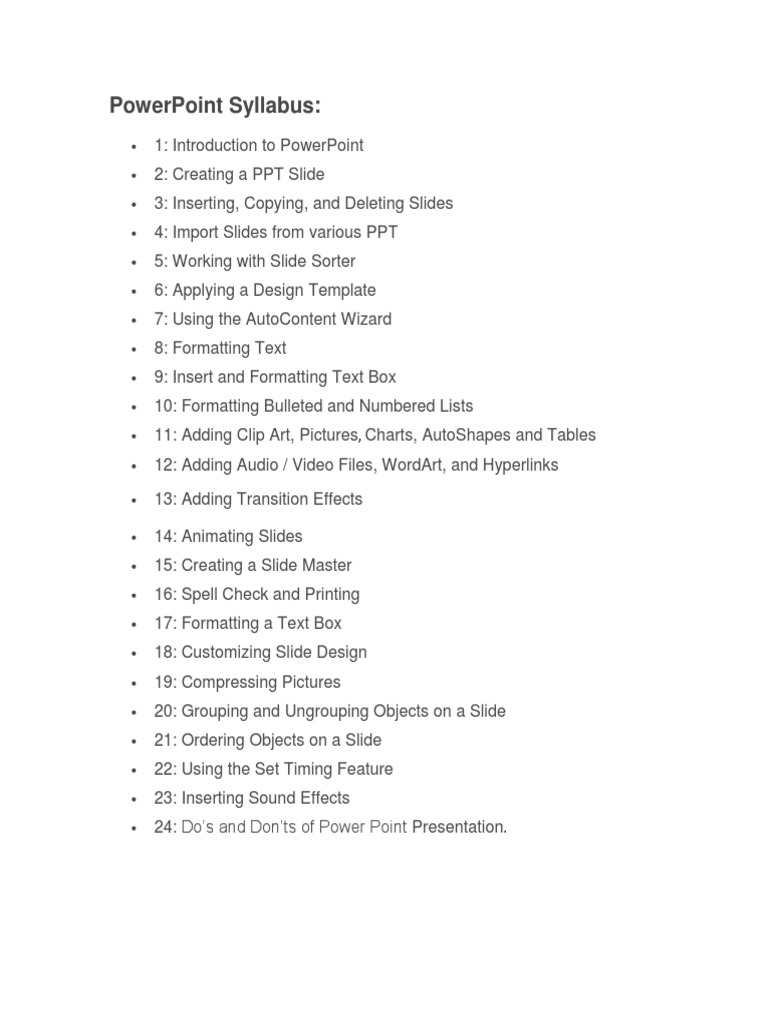 Syllabus | PDF | Career & Growth | Computers