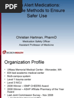 High Risk Medications APINCHS | PDF