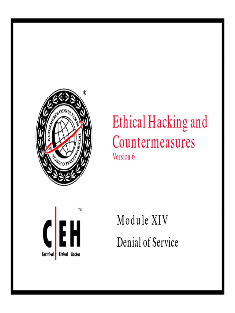 Ethical Hacking And C T Countermeasures Mdl Xiv Pdf Denial Of