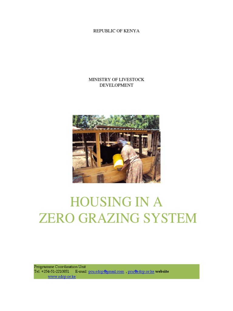 Zero Grazing Housing | PDF | Calf | Dairy Cattle