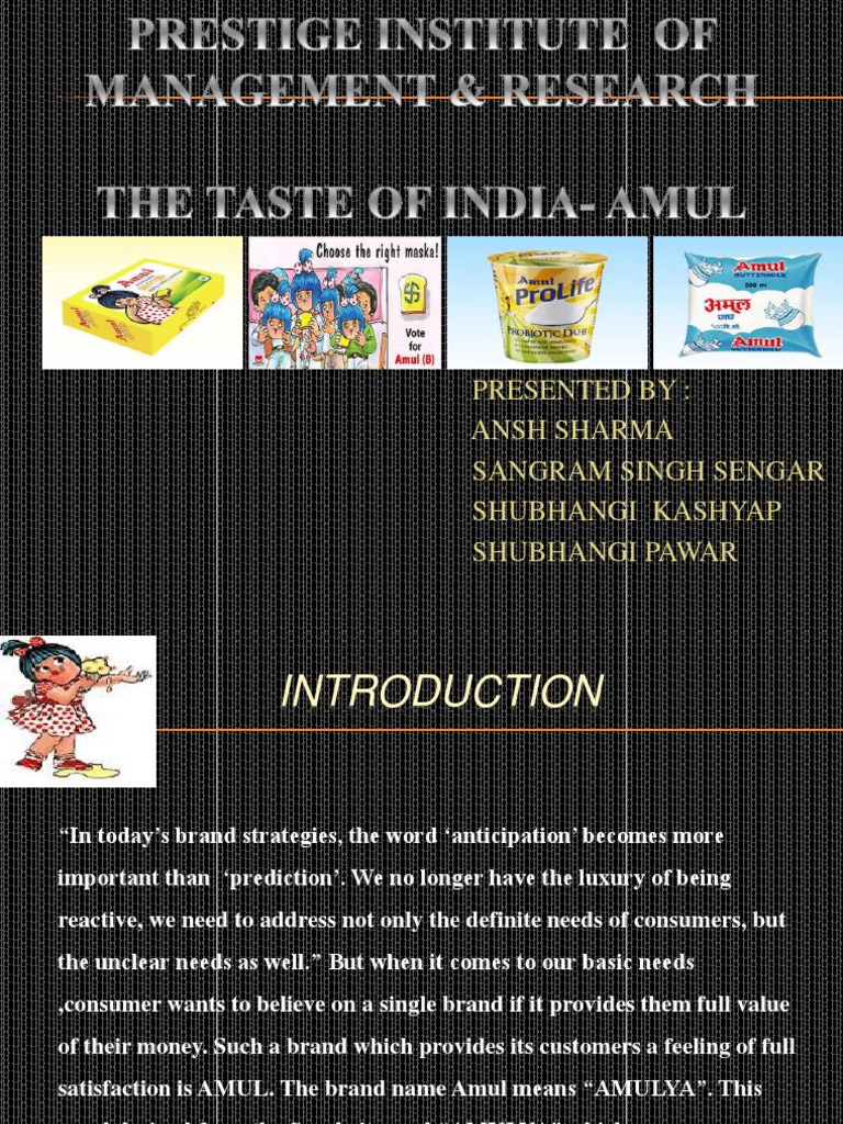Marketing Strategy of Amul . | PDF | Brand | Advertising