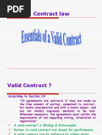 Essential of Valid Contract | PDF | Offer And Acceptance | Consideration