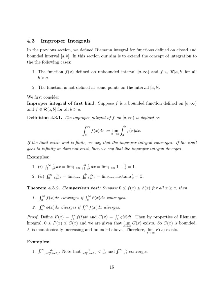 Improper Integral | Download Free PDF | Integral | Coordinate System
