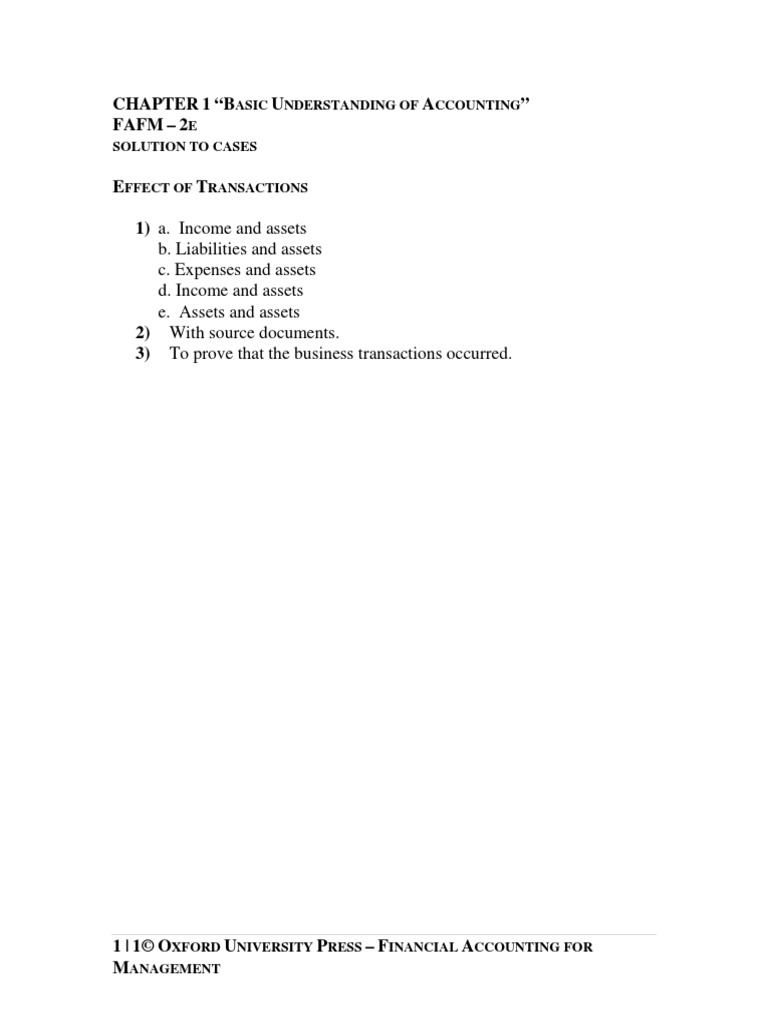 Understanding Accounting Transactions | PDF