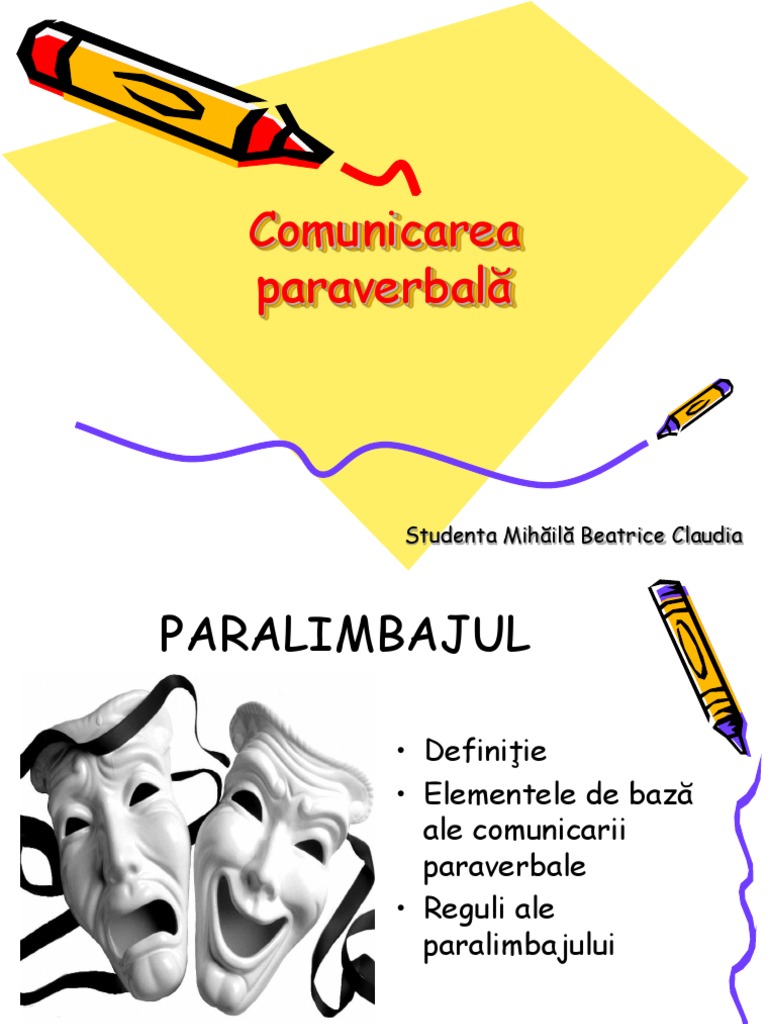 Comunicarea Paraverbală | PDF