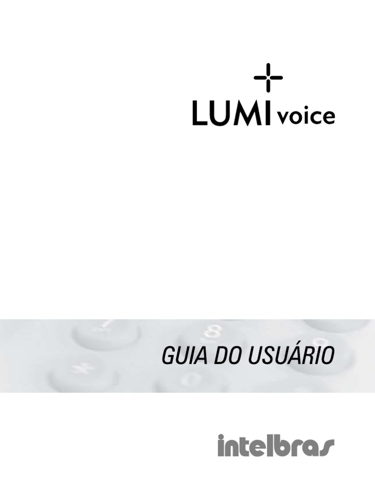 Manual Do Usuario Intelbras Lumi Voice | PDF