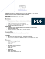LCVP Sample CV | PDF | Behavior Modification | Learning