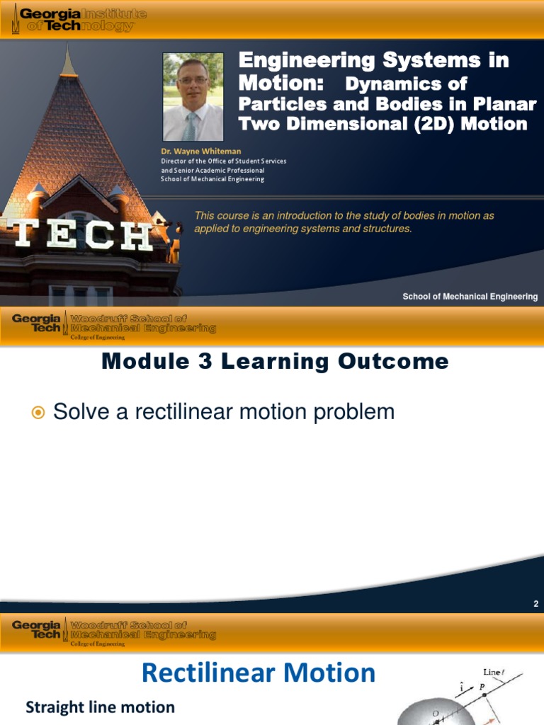 Dynamics of 2D Motion in Engineering | PDF